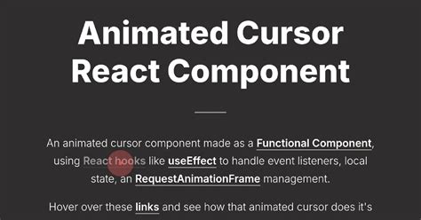 2 React Cursor Effects
