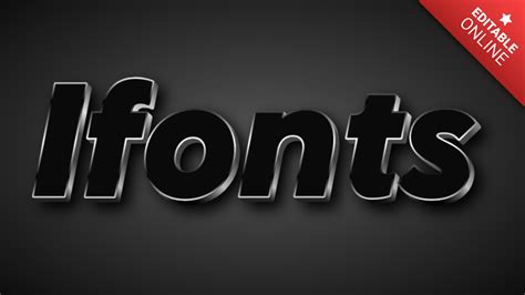 Ifonts | Black 3D Font | Text Effect Generator