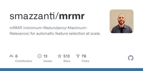 Skunpoj Thanarojsophon On Linkedin Github Smazzantimrmr Mrmr Minimum Redundancy Maximum