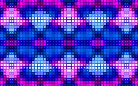 Abstract Pixelated Neon Light Display Premium Photo