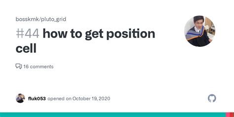 How To Get Position Cell Issue Bosskmk Pluto Grid GitHub