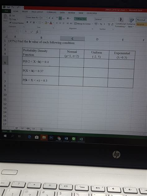 Solved 288022 2018 02 Sheet 1 Microsoft Excel Home Insert
