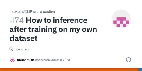 how to inference after training on my own dataset · issue 74 · rmokady