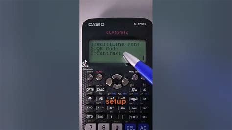 Lighting Screen Calculator Classwiz Contrast Youtube