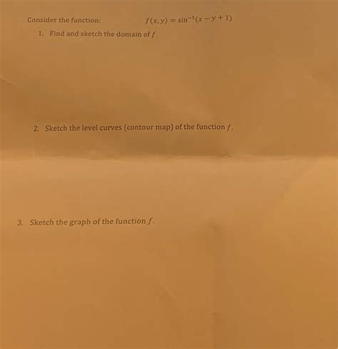 consider the function f x y sin−1 x−y 1 1 find