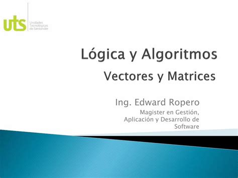 pdf logica y algoritmos 6 vectores y matrices dokumen tips