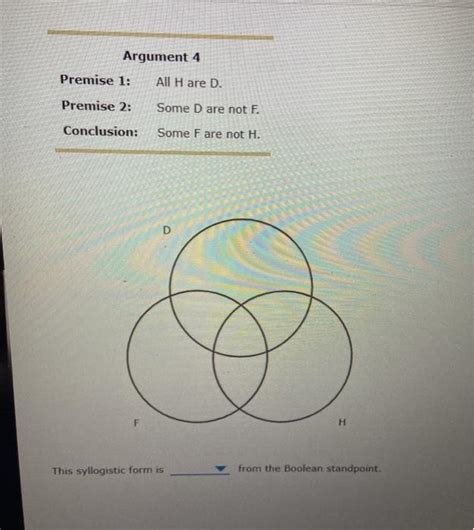 Solved Argument 1 Premise 1 Some V Are Not M Premise 2
