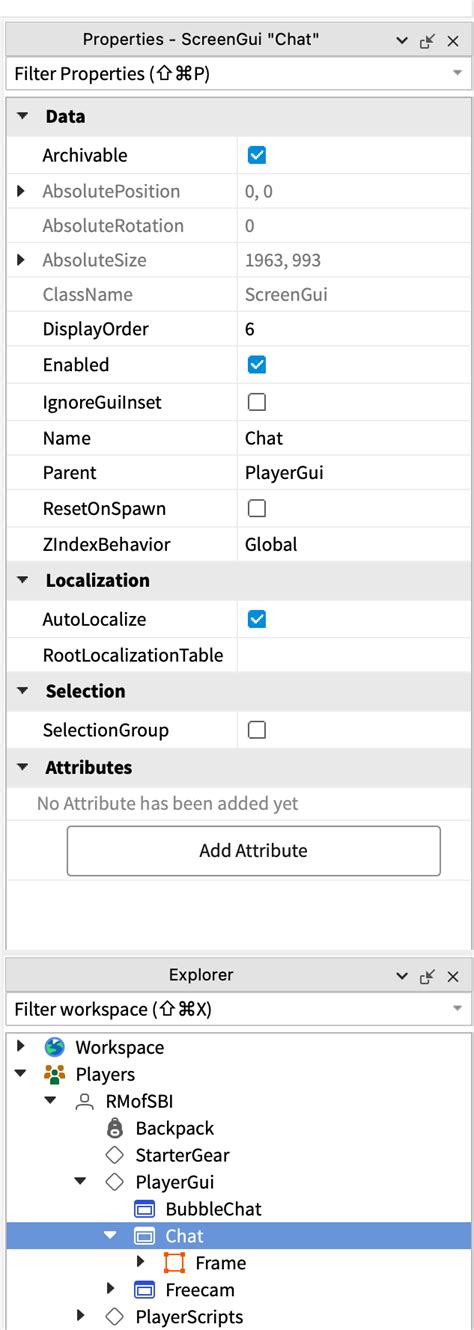 Put A GUI Over The Chat Game Design Support Developer Forum Roblox