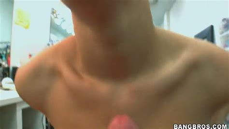 Alexia Rae The Busty Blonde Gives An Intense Handjob That Makes His Cock Explode