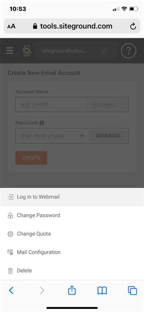How To Automatically Configure Your Email To Work With The Mail App On IOS SiteGround Tutorials