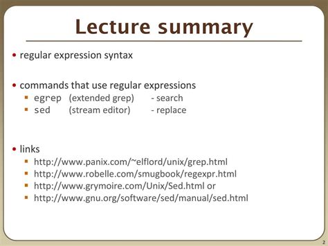 Regular Expressions Egrep And Sed Ppt Download