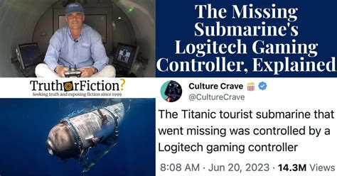 The Missing Submarine And The ‘logitech Controller Truth Or Fiction