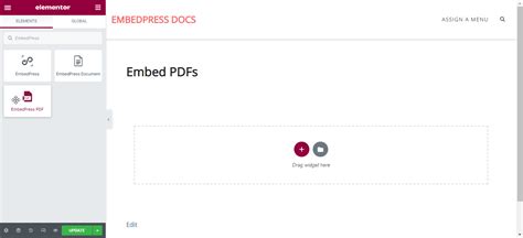 WordPress Embed PDF Files In Elementor Block Editor