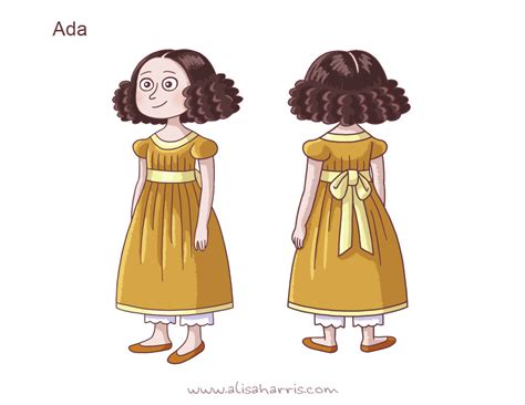 Character Designs For An Animated Short For Ada Alisa Harris