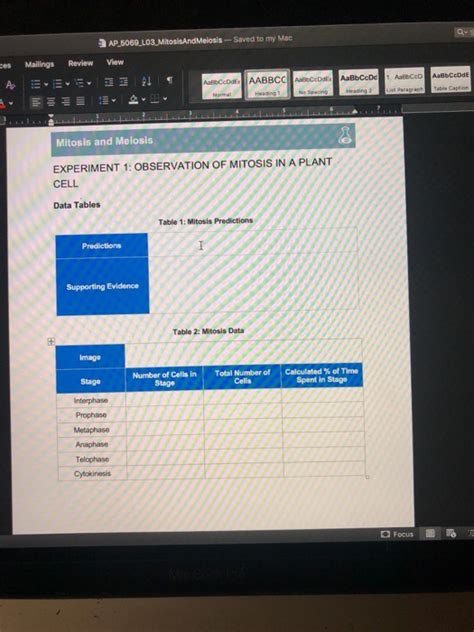 Solved Mailings A AP L MitosisAnd Melosis Saved To Chegg Com