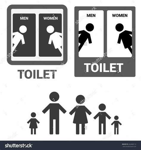 Bathroom Sign Vector At Getdrawings Free Download
