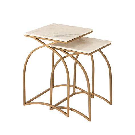 Elegant Nesting Tables Set Of 2 Alliance International