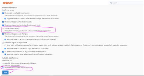 How To Disable Autossl Email Notifications From Cpanel