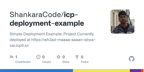 Github Shankaracode Icp Deployment Example Simple Deployment Example Project Currently