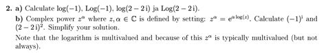 Solved 2 A Calculate Log 1 Log 1 Log 22 I Ja Chegg Com