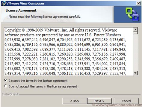 Installing VMware View Composer