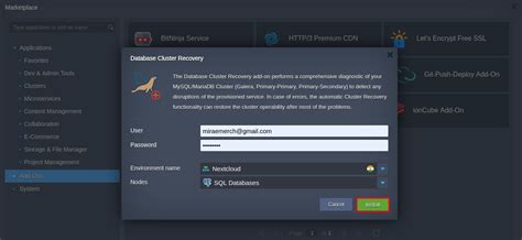 Database Cluster Recovery In Cloudjiffy Cloudjiffy