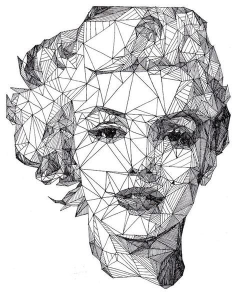 Geometric Triangle Face Artwork By Josh Bryan BEINX