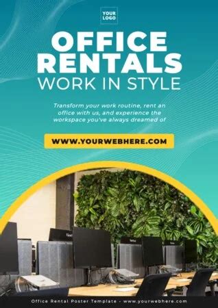 Office Space For Rent Banner Templates