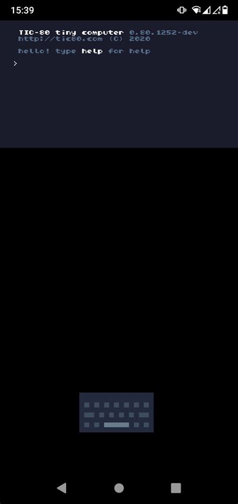 keyboard on android version · issue 785 · nesbox tic 80 · github