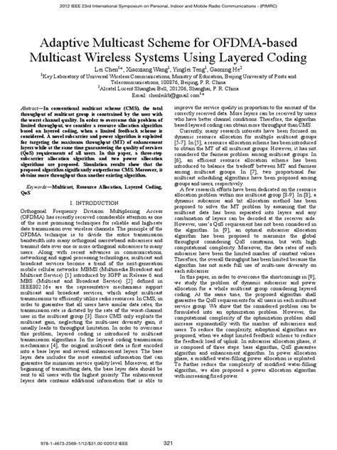 02 adaptive multicast scheme for ofdma based multicast wireless systems