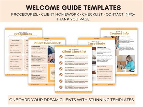 Client Welcome Packet Template Client Onboarding Canva Template Welcome Guide Client Welcome Kit