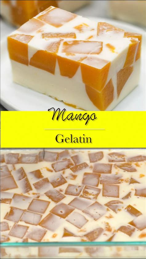 Mango Gelatin Video Gelatin Recipes Filipino Food Dessert