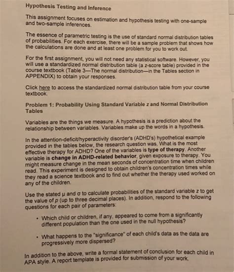 Solved Hypothesis Testing And Inference This Assignment