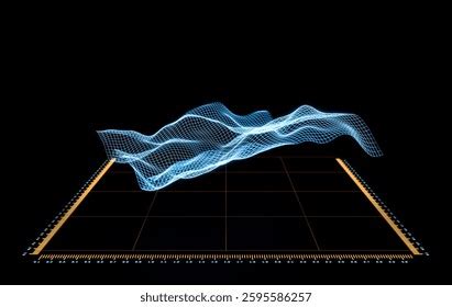 Vector Map Grid Science Technology Wave Stock Illustration 2595586257 Shutterstock