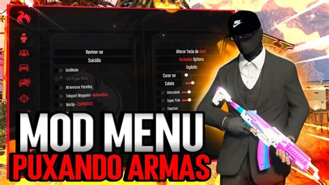 Novo MOD MENU Para O FIVEM Puxando TUDO GTA RP YouTube