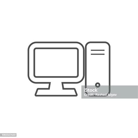 데스크톱 컴퓨터 아이콘입니다 모바일 개념 및 웹 애플 리 케이 션 아이콘에 대 한 웹의 요소입니다 웹사이트 디자인 및 개발 응용