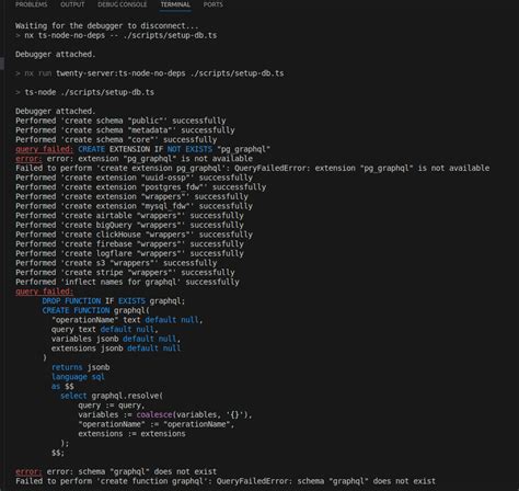 Schema Graphql Does Not Exists Twenty