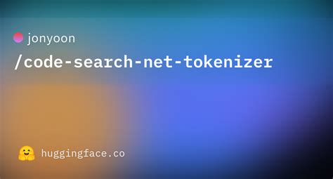 jonyoon code search net tokenizer · hugging face