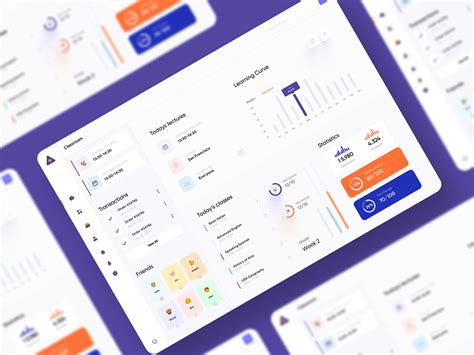 Online Class Dashboard Ui By Mike Taylor For Redwhale On Dribbble