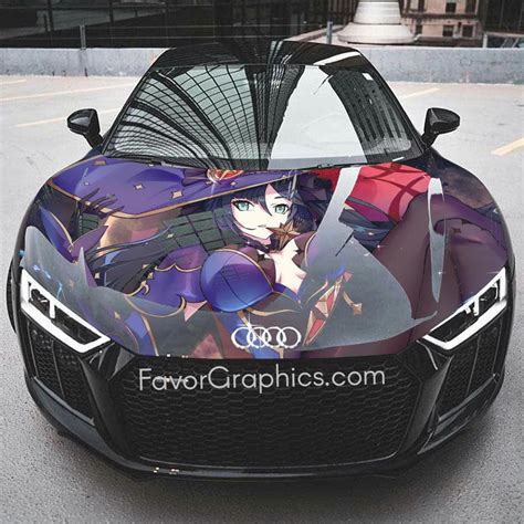 Mona Megistus Genshin Impact Itasha Car Vinyl Hood Wrap Decal Sticker