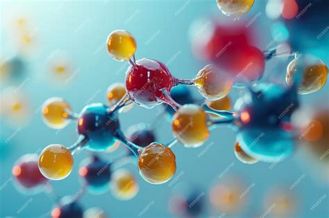 Premium Photo Molecule Atom Model Abstract Structure Science And Medical Concept