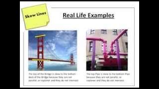 Examples Of Skew Lines In Real Life