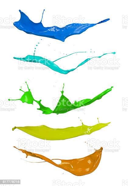 흰색 배경의 채색기법 Splashes 0명에 대한 스톡 사진 및 기타 이미지 0명 3차원 형태 노랑 Istock