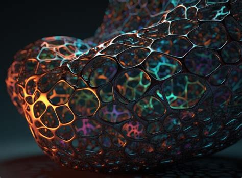 Premium Ai Image Colorful Abstract Background An Abstract Image Featuring Organic Shapes And