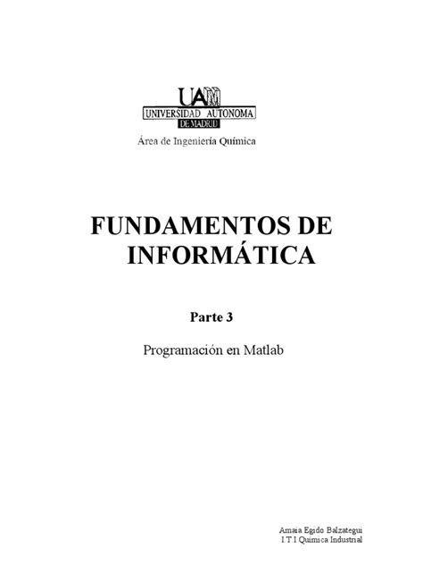 Programacion En Matlab Pdf