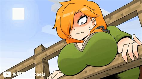 Rule 34 1girls Alex Minecraft Animated Breasts Cleavage Female