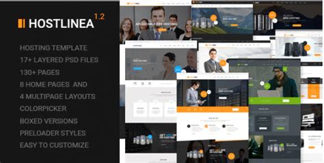 hostlinea web hosting responsive html5 template biggest collection