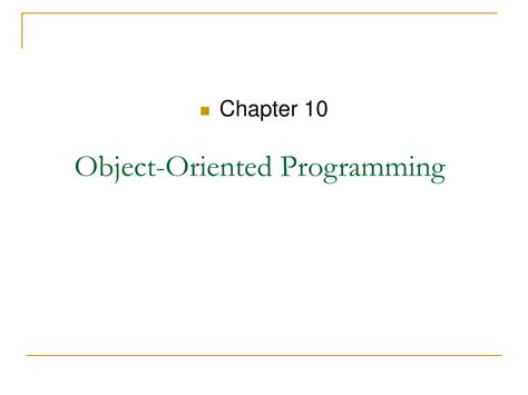 Ppt Object Oriented Programming Powerpoint Presentation Free Download Id760126