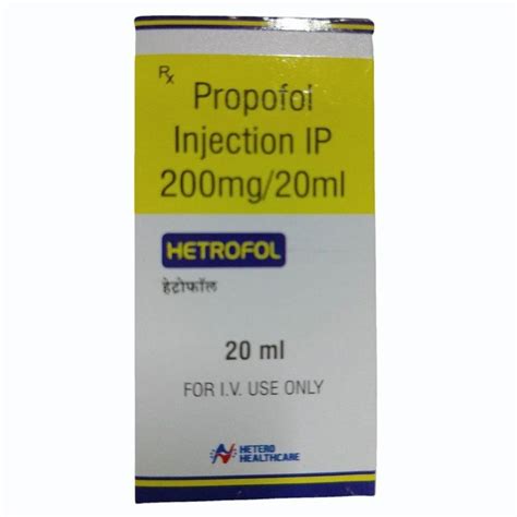 20ml Hetrofol Propofol Injection At ₹ 60vial At Ganda Narottam Ni