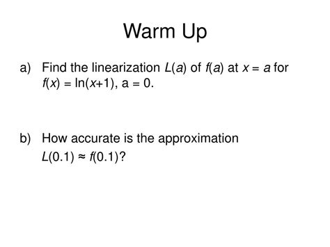 Ppt 45 Linearization And Newtons Method Powerpoint Presentation Id